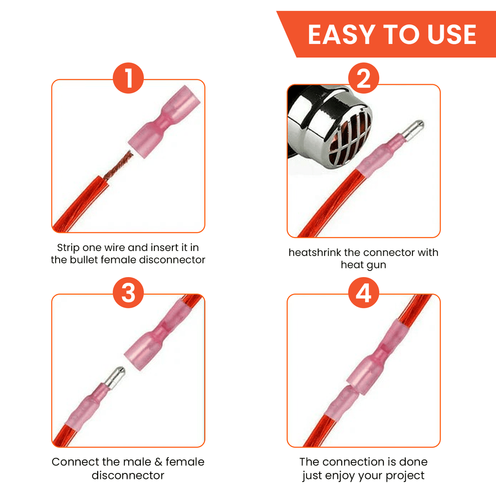 Bullet Wire Connectors | 12V Marine Connectors Kit – SolderStick